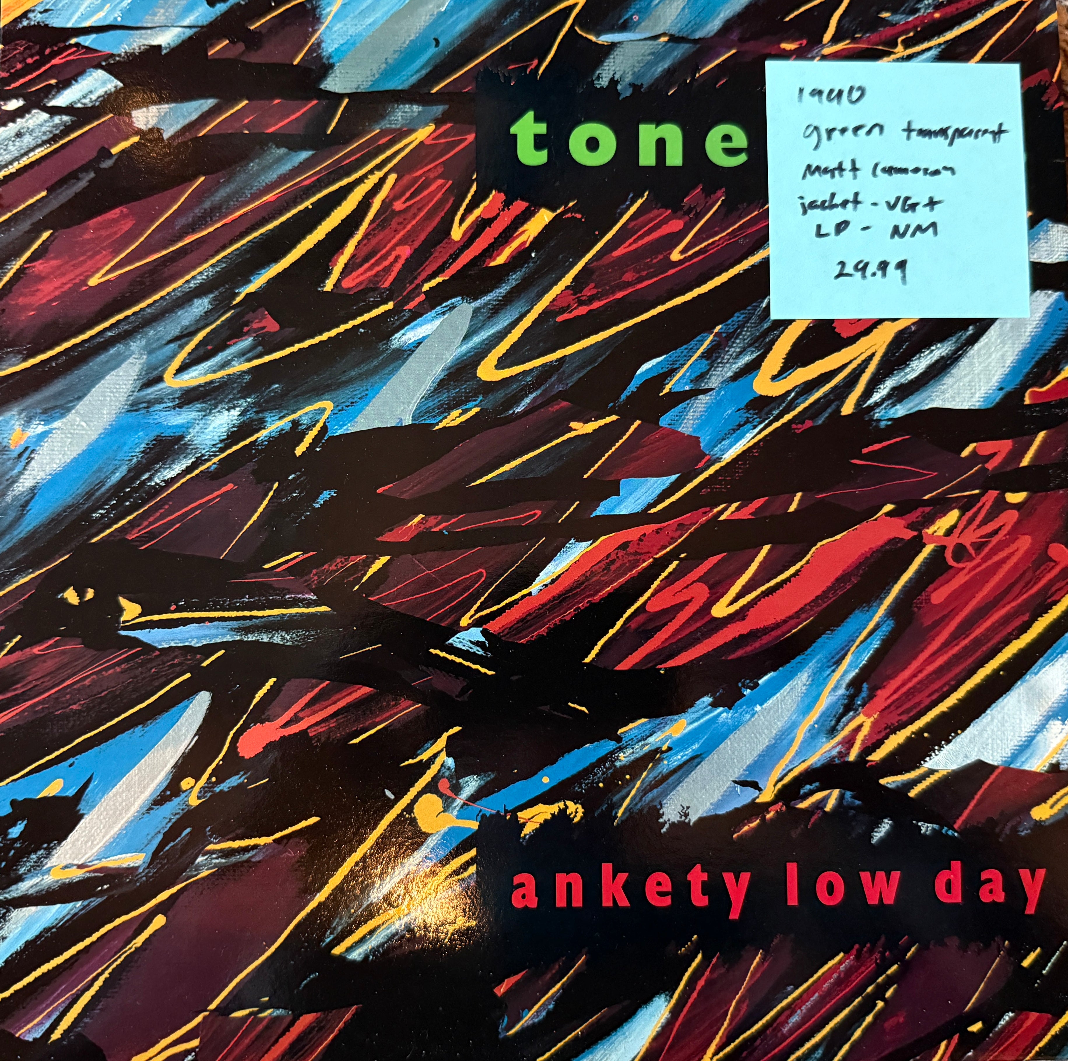 Tone Dogs - Ankety Low Day (1990 U.S. Press) Green Vinyl *Early Matt C ...