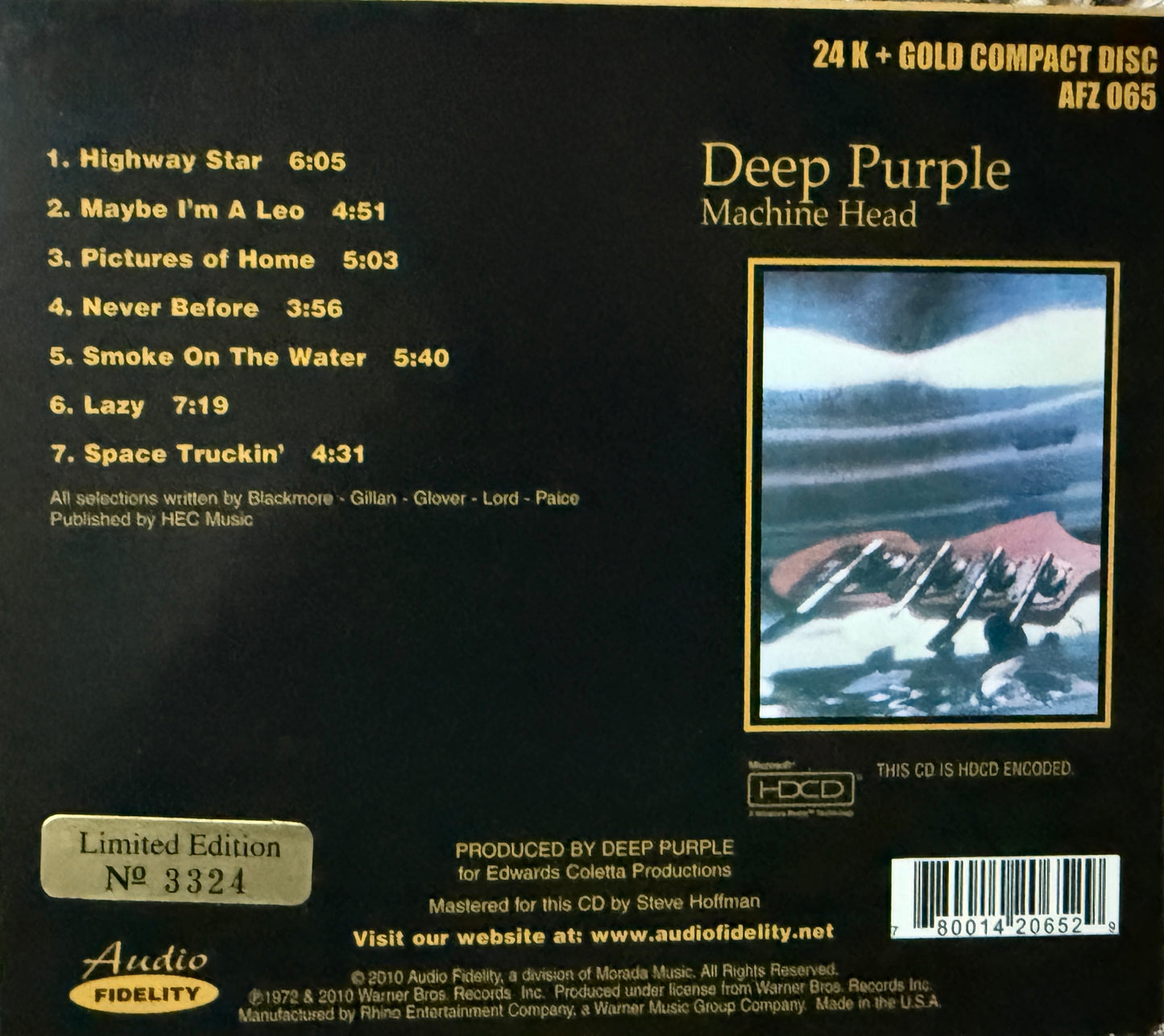 Deep Purple - Machine Head (Audio Fidelity Gold CD) – Hi-Fidelity